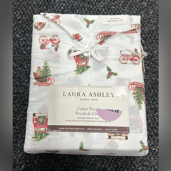 Laura Ashley | Bedding | Laura Ashley Queen Sheet Set Holiday Vehicles ...